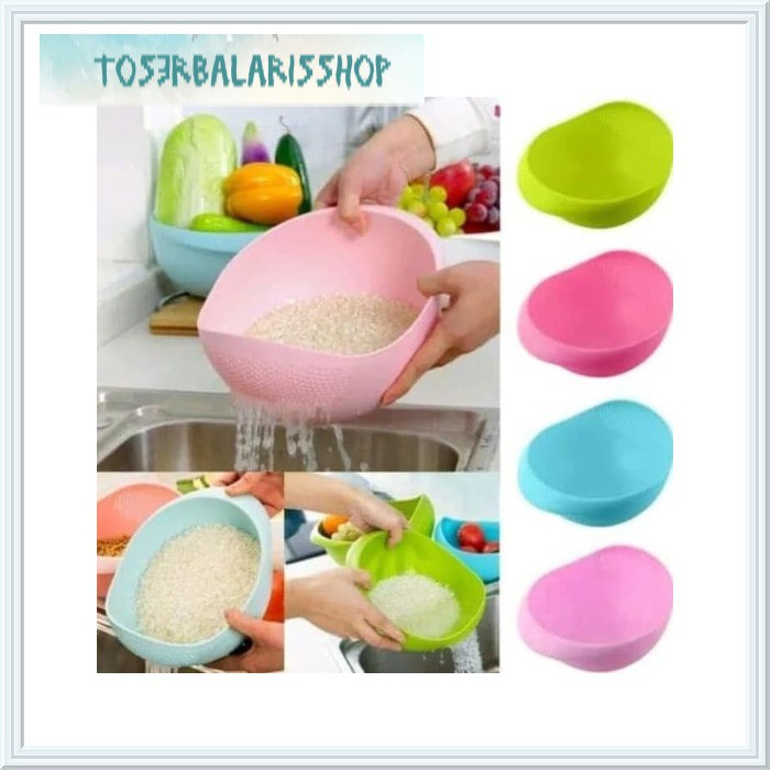 Jual WADAH BASKOM SARINGAN CUCI BERAS SAYURAN BUAH / PENYARING AIR ...