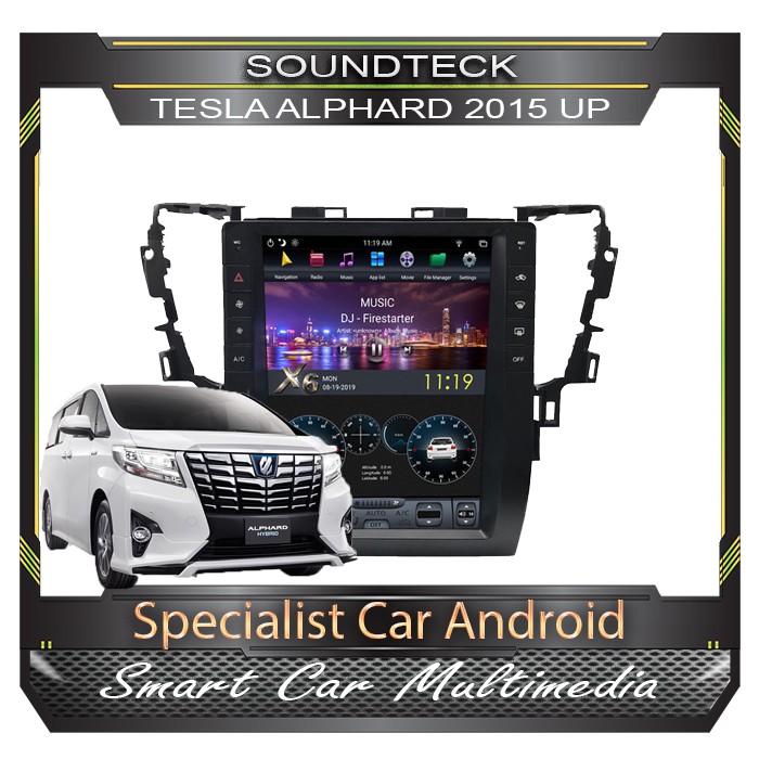 Jual HEAD UNIT TESLA ANDROID TOYOTA ALPHARD 12.1INCH 2015 UP/TAPE MOBIL ...