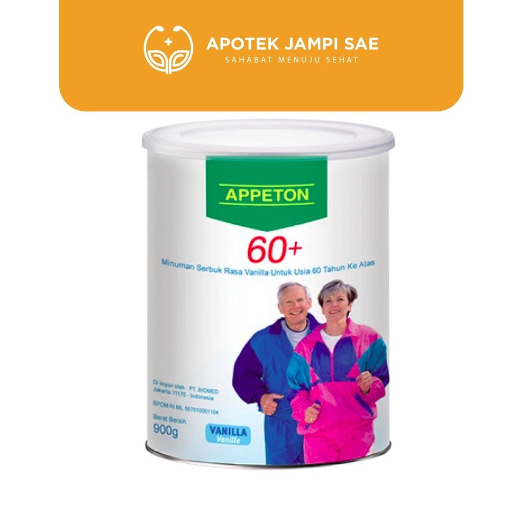 Jual APPETON 60+ VANILLA 900 G | Shopee Indonesia