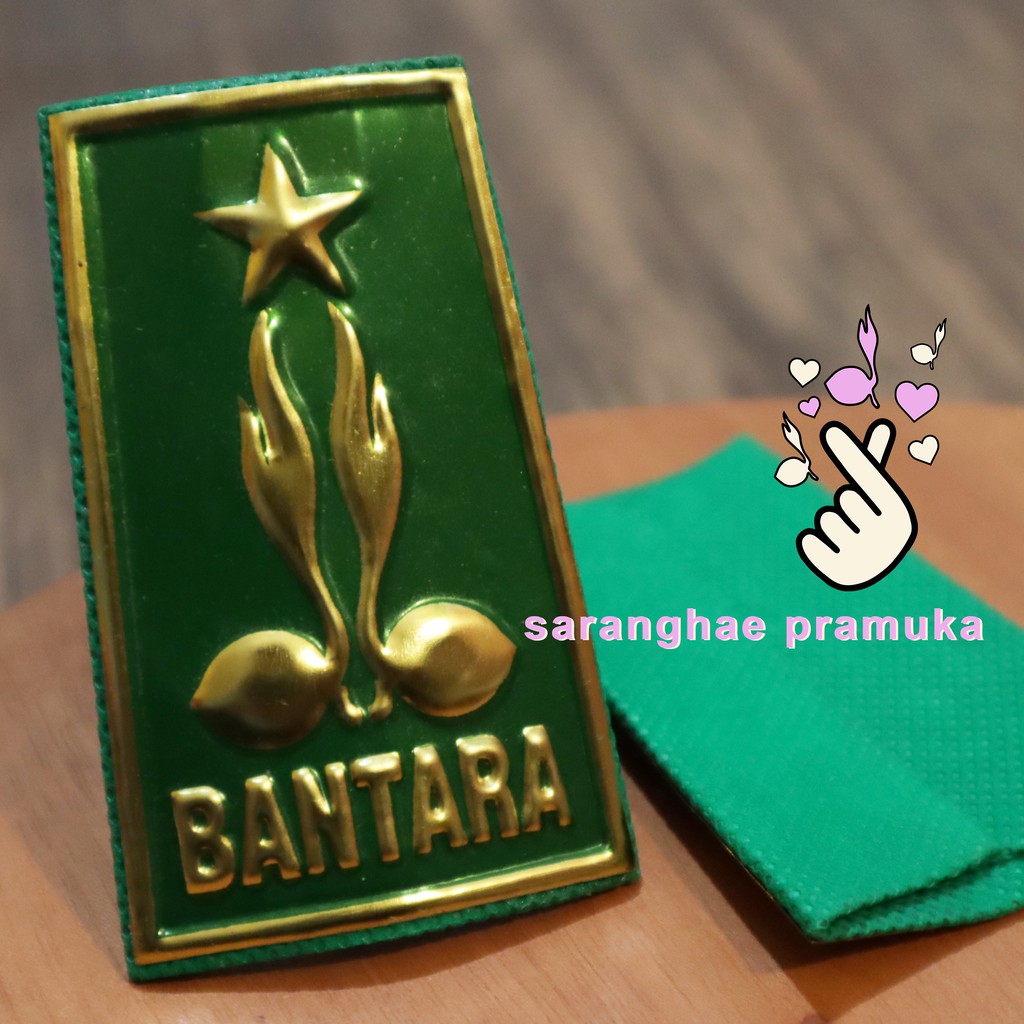 Jual Ready TKU Bantara Pramuka Bordir Karstek anti air Bahan Logam ...