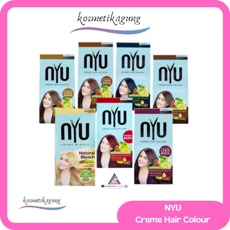 Jual NYU Creme Hair Color | Box | Henna Shampoo | Sachet | Shopee Indonesia