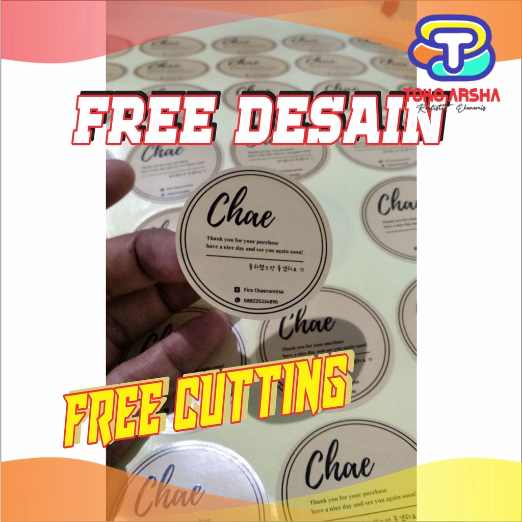 Jual FREE DESAIN CUSTOM (HARGA PROMO) STIKER LOGO PRODUK OLSHOP COCOK ...