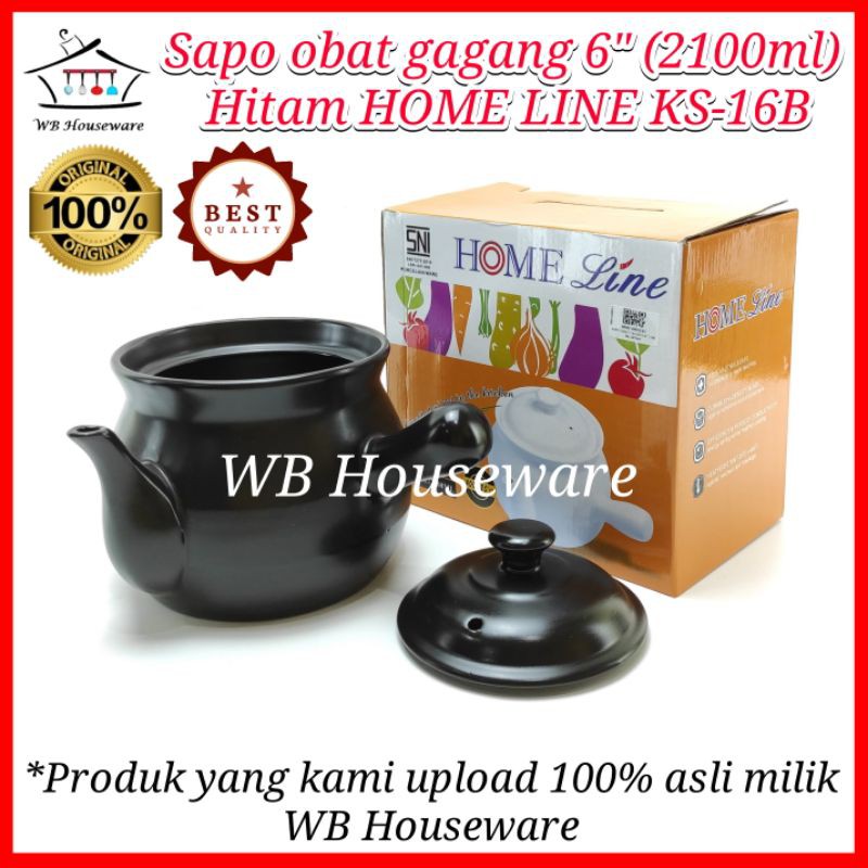 Jual panci keramik / sapo gagang obat herbal alami 2100ml HOME LINE KS-16B | Shopee Indonesia