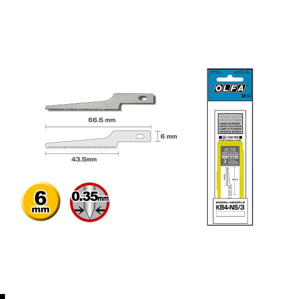 Jual OLFA Refill Pisau Cutter Pen KB4-NS/3 (3pcs/pack) Spare blade for Art Knife Pro AK-4 ...