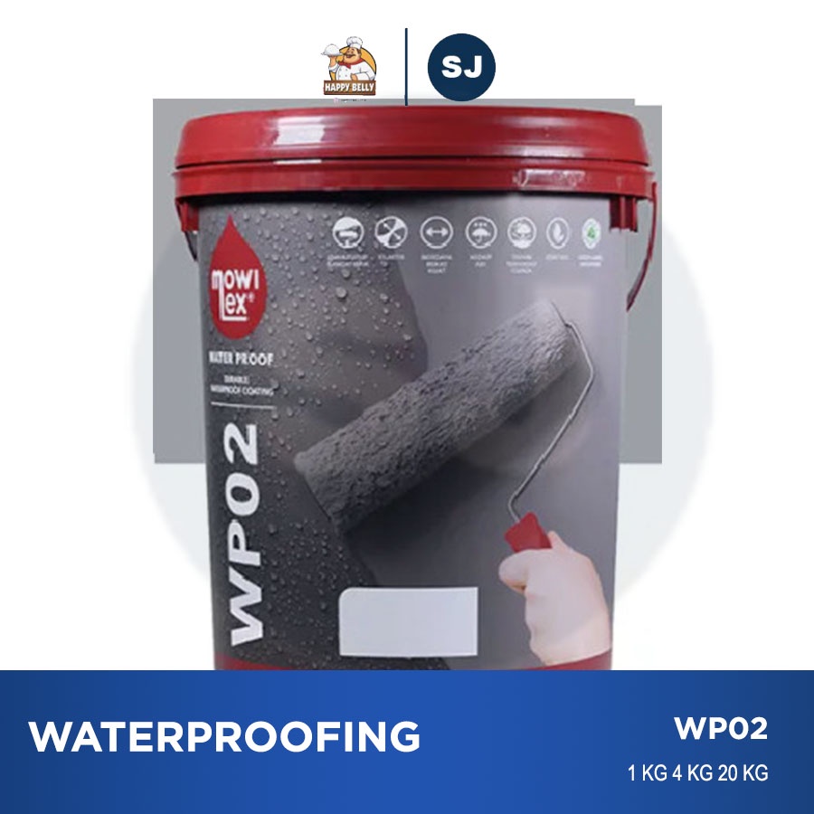 Jual Cat Pelapis Anti Bocor Mowilex WP02 1 kg | Shopee Indonesia