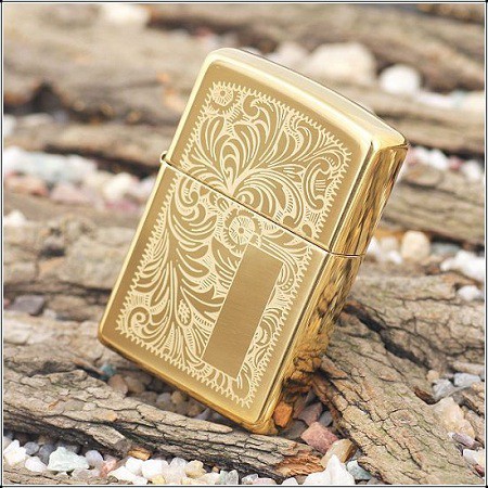 Jual Zippo Original USA 352B Venetian High Polish Brass - Stok Lengkap | Shopee Indonesia