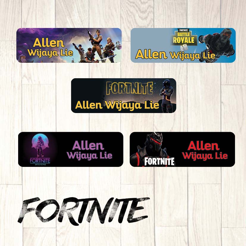 Jual STIKER LABEL NAMA FORTNITE | Shopee Indonesia