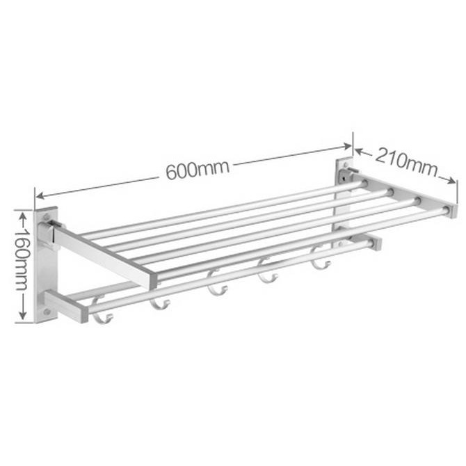 Jual Bestseller Rak Handuk Gantungan Handuk Tempel Dinding Aluminium ...