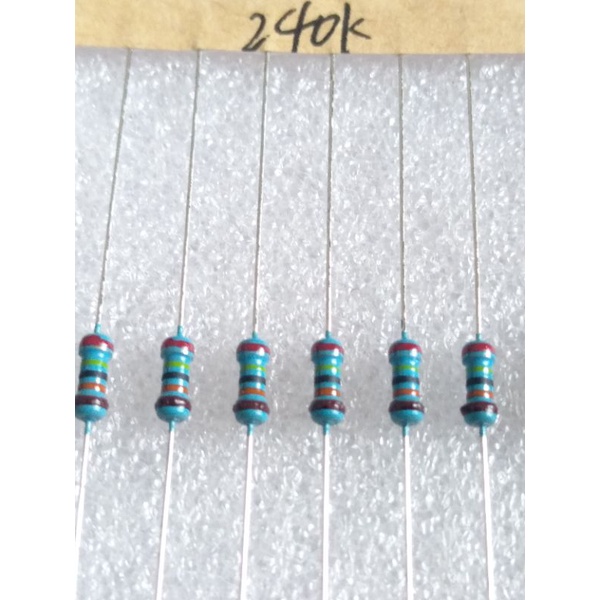 Jual 240K 1/4W 1% RESISTOR | Shopee Indonesia