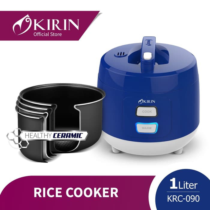 Jual KIRIN Magic Com 1 Liter Rice Cooker - KRC 090 (Healthy Ceramic) | Shopee Indonesia
