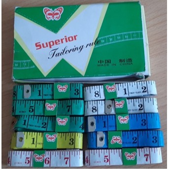 Jual METERAN BUTTERFLY BESAR / ALAT UKUR BAJU / METERAN GULUNG | Shopee ...