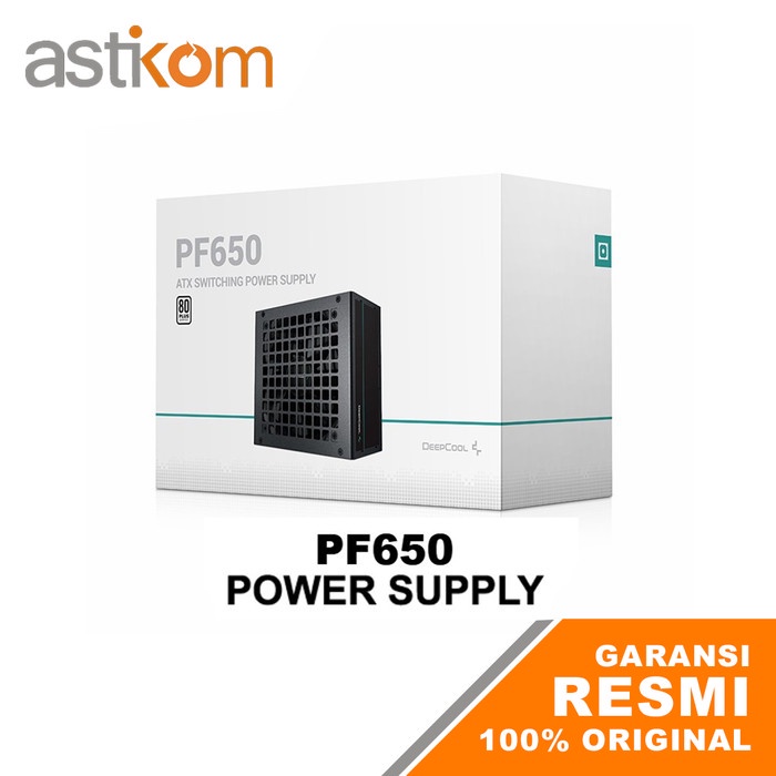 Jual Power Supply PSU DEEPCOOL PF650 80Plus White 650W 80+ White FLAT ...