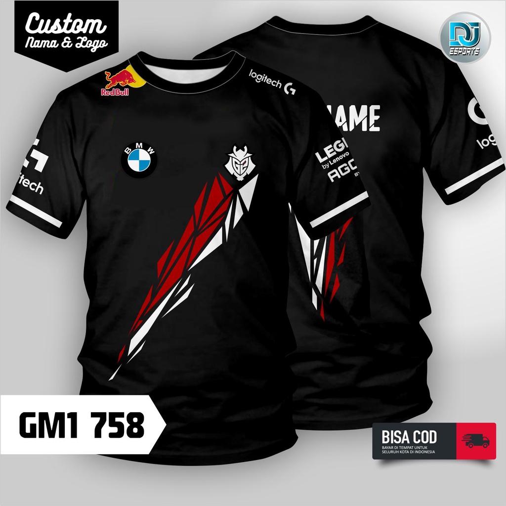 Jual Jersey Kaos Baju Gaming Custom Nama Dan Logo Anak Dan Dewasa ...