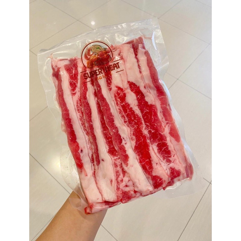 Jual 250gr Shortplate US Angus Beef Slice (Daging Yoshin*ya) | Shopee ...