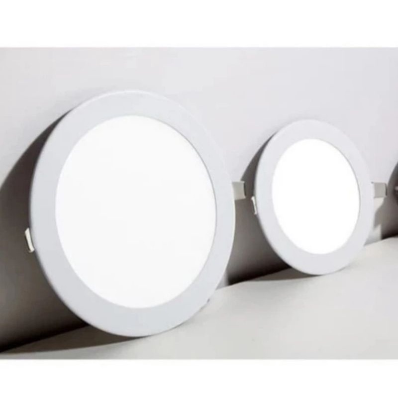 Jual LED Panel Light Bulat Slim 15 Watt 6000K Cahaya Putih | Shopee ...