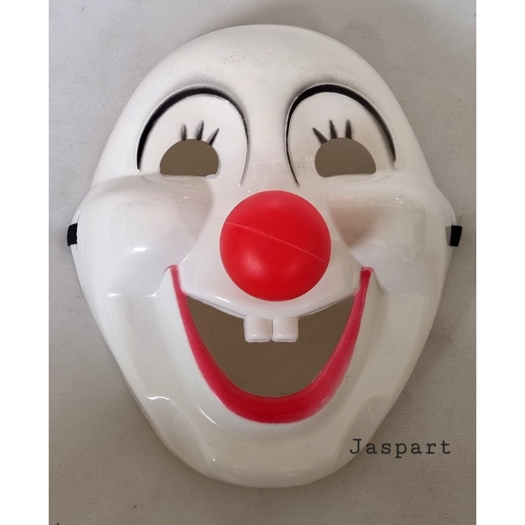 Jual TOPENG BADUT SERAM HIDUNG MERAH HALLOWEEN PESTA KOSTUM MURAH ...