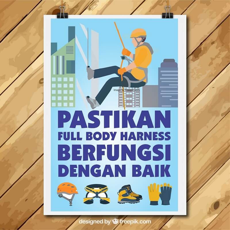 Jual Poster Keselamatan Kerja Ukuran A3, A2, A1 bahan pearl anti sobek ...