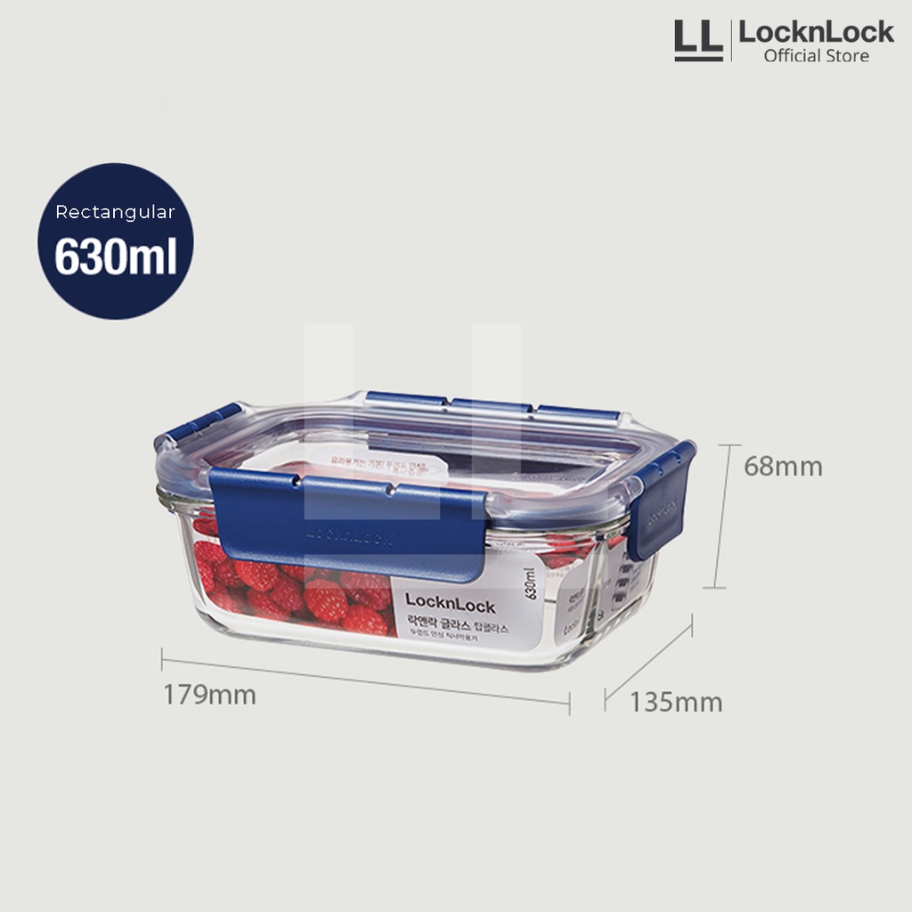 Jual LocknLock Top Class Oven Glass Wadah Makan Kedap Air dan Udara ...
