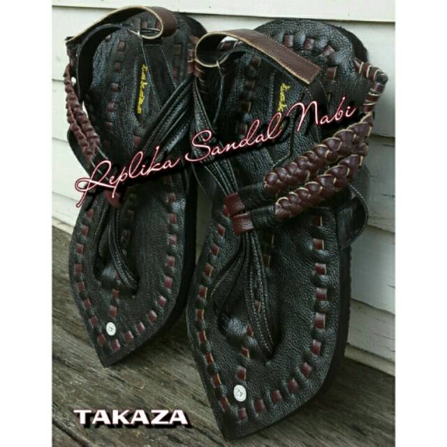 Jual TAKAZA | Sandal Branded Model Terompah Nabi Bahan Kulit Sapi ...