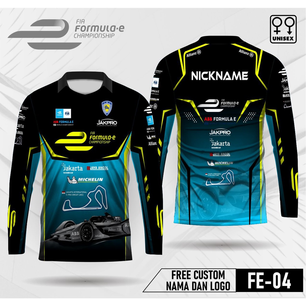 Jual kaos formula e jersey crew formula e kaos racing kaos balap free ...