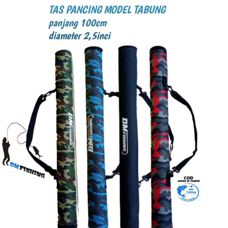 Jual Tas Pancing Model TABUNG Panjang 100cm Dan120cm Pvc Diameter 2,5 ...