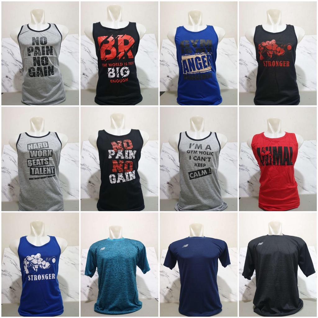 Jual Singlet Gym Onemore Low Cut Allsize | Shopee Indonesia