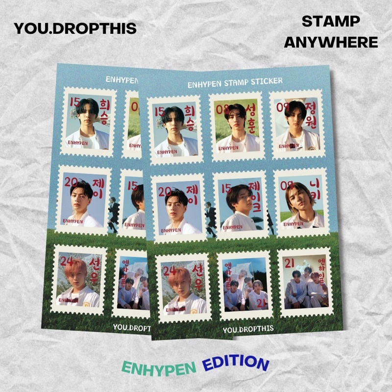 Jual Enhypen Stamp Sticker | Shopee Indonesia