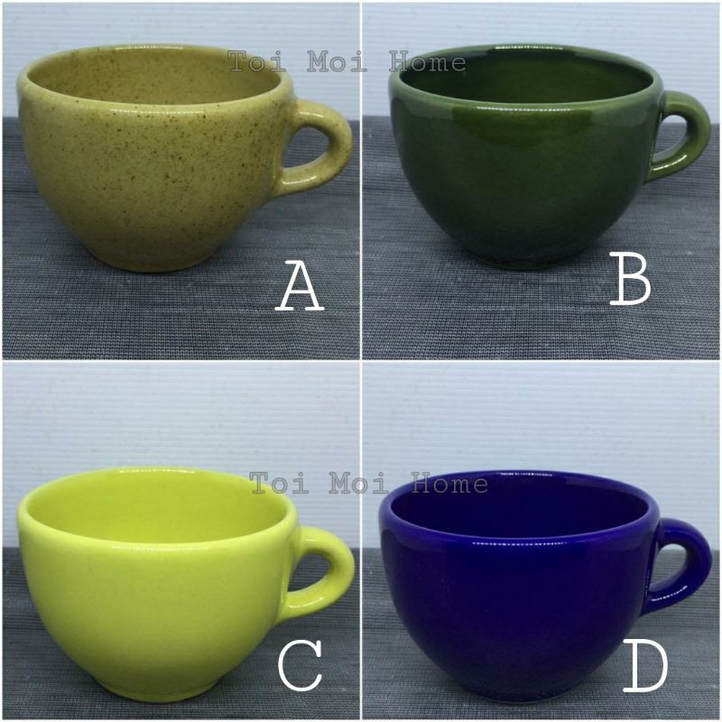 Jual Pot keramik kecil minimalis cangkir hiasan taman tanaman bunga ...