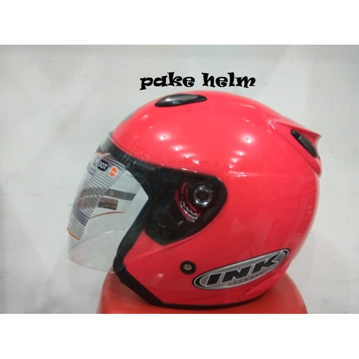 Jual HELM INK CENTRO JET SOLID PINK MAGENTA 100% ORIGINAL | Shopee ...