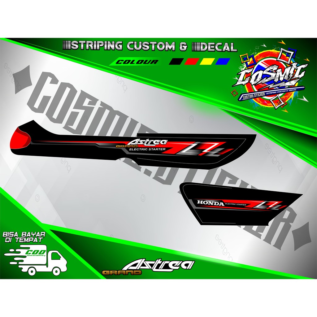 Jual STIKER ASTREA GRAND, ASTREA BULUS, ASTREA PRIMA STRIPING DECAL ...