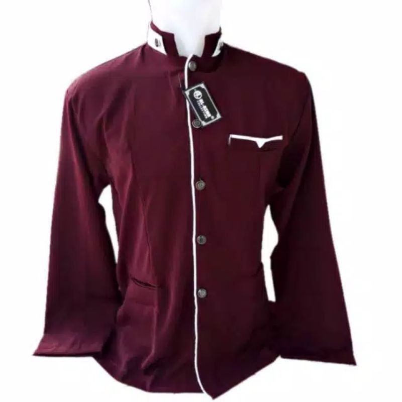 Jual Promo Jasko Terbaru Dan Terlaris Baju Jas Koko Pria Merah Maroon ...