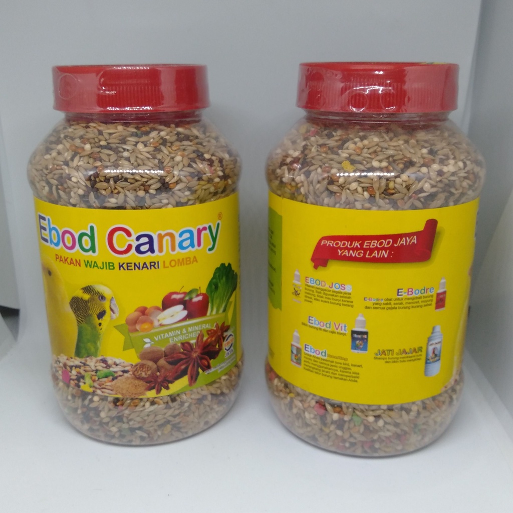 Jual Pakan Burung Ebod canary Kemasan Toples Pakan burung lomba dan ...