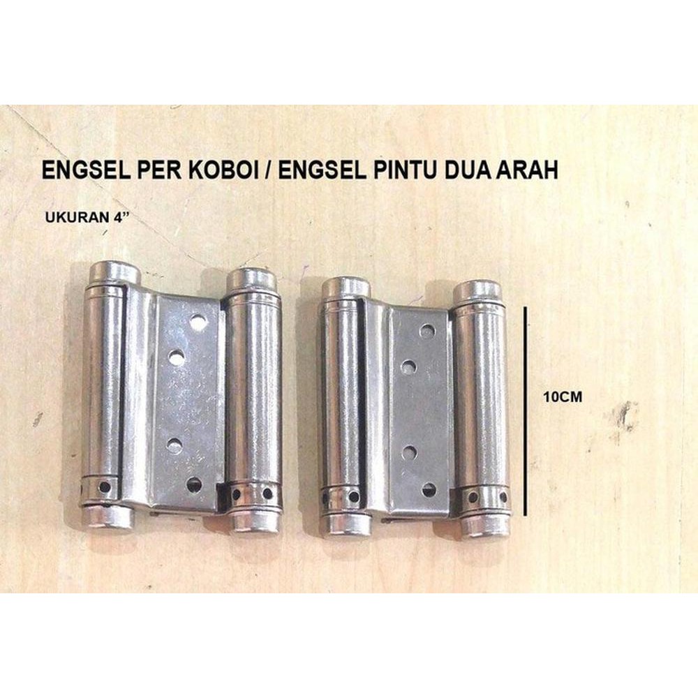 Jual 4" Inch - Engsel Pintu Koboi SS Stainless Koboy Engsel Pintu Lipat ...