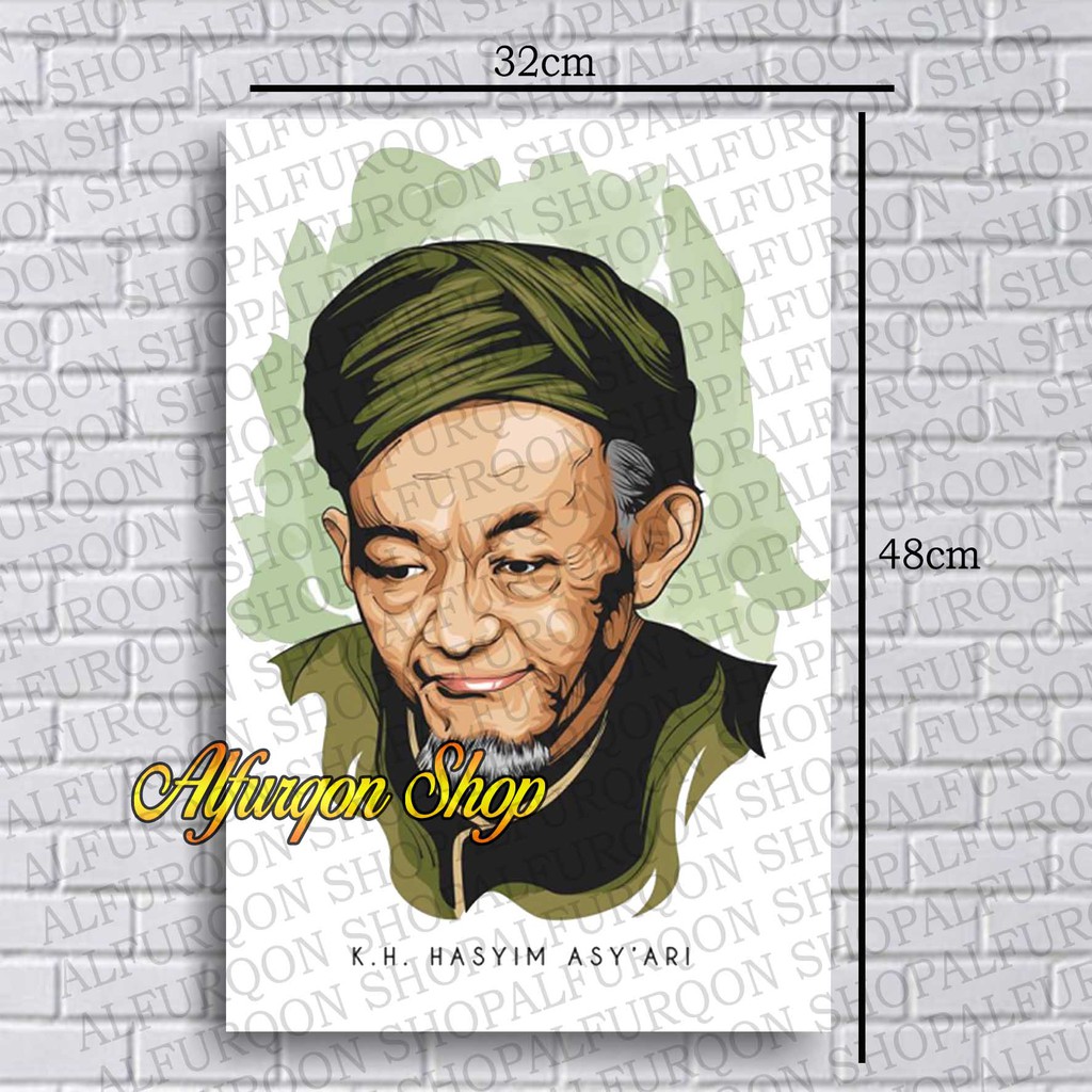 Jual POSTER KH HASYIM ASY'ARI /FOTO KH HASYIM ASYARI / HIASAN DINDING ...
