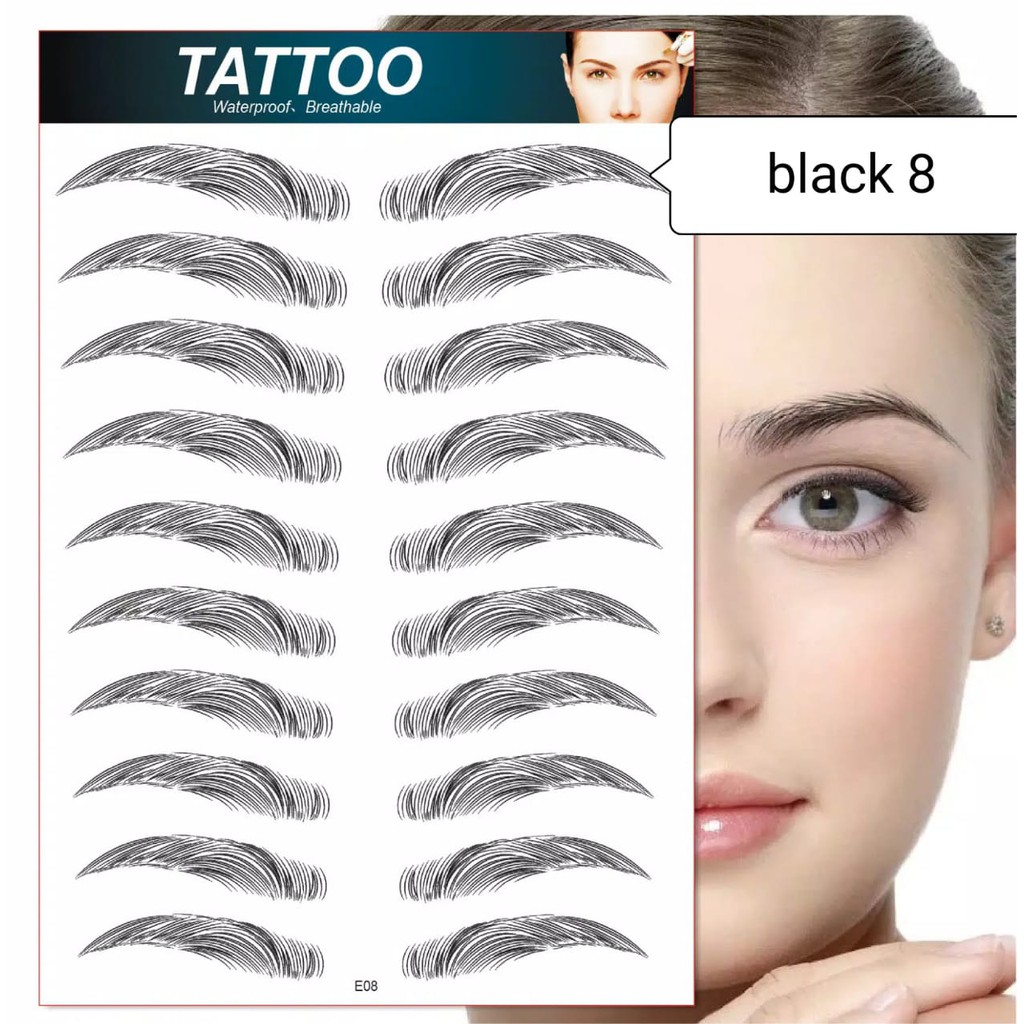 Jual Stiker Tato Alis Semi Permanen 4d Tahan Air Dan Lama Isi/ Stiker ...