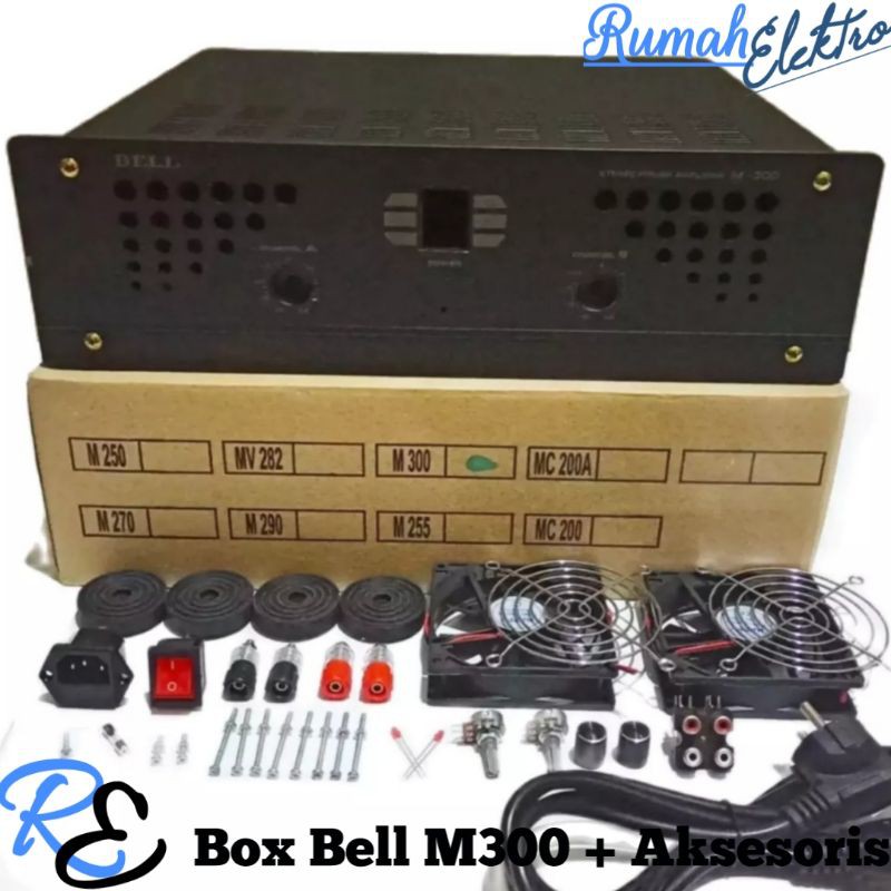 Jual Box BELL Power Amplifier M300 M 300 Plus Aksesoris | Shopee Indonesia