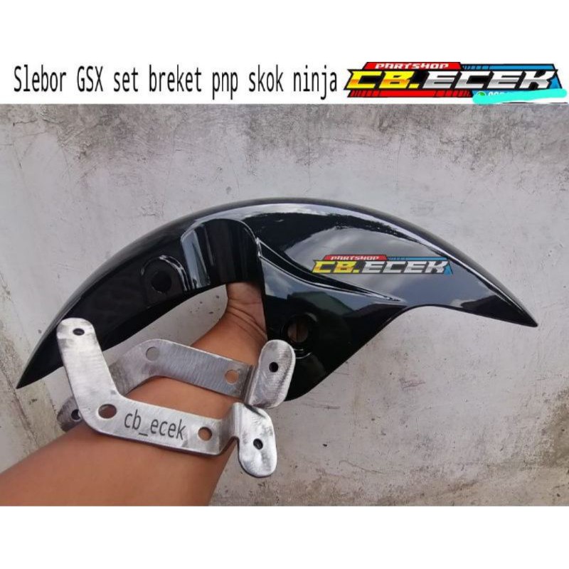 Jual slebor depan gsx set braket pnp shock ninja | Shopee Indonesia