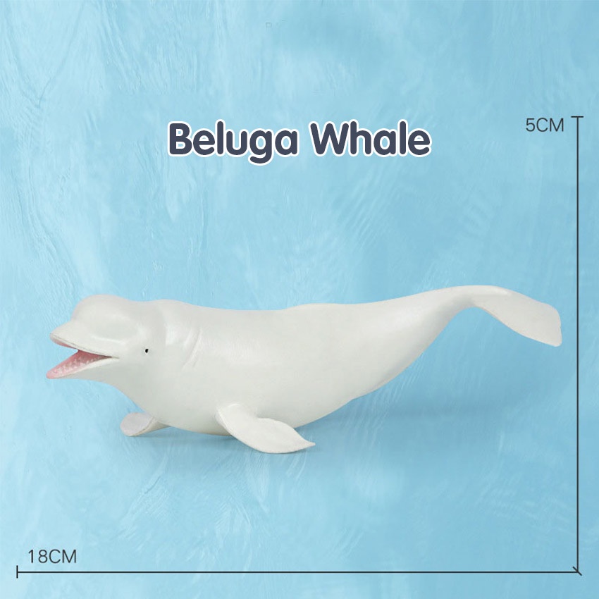 Jual Mainan Simulasi Ikan Paus / Hiu / Lumba-Lumba Figure Whale Mainan ...