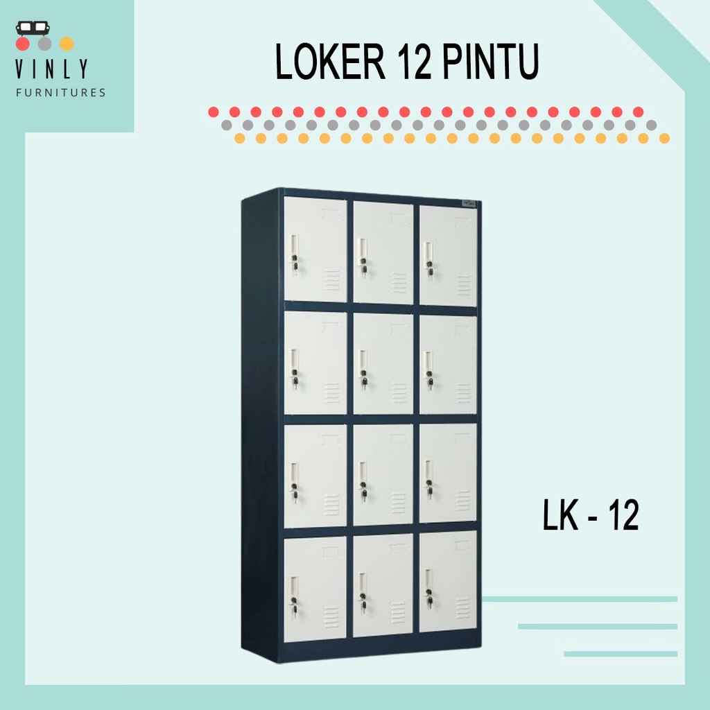 Jual Loker / Loker Besi / Loker Besi 12 Pintu LK12 | Shopee Indonesia
