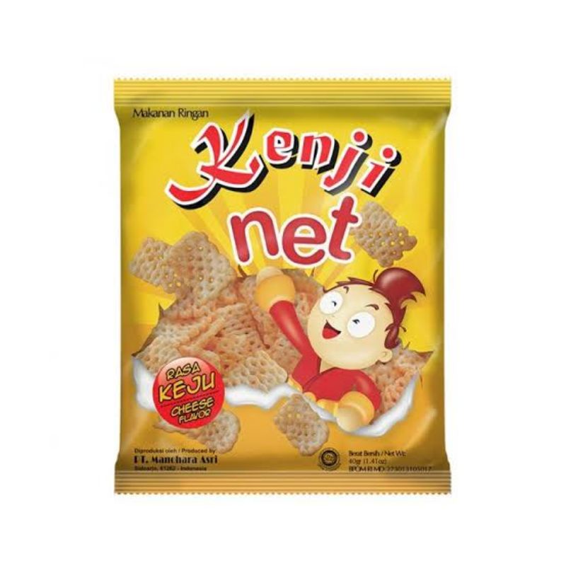 Jual KENJI net Makanan Ringan Rasa Keju, Ayam, Dendeng 40 gr Snack ...