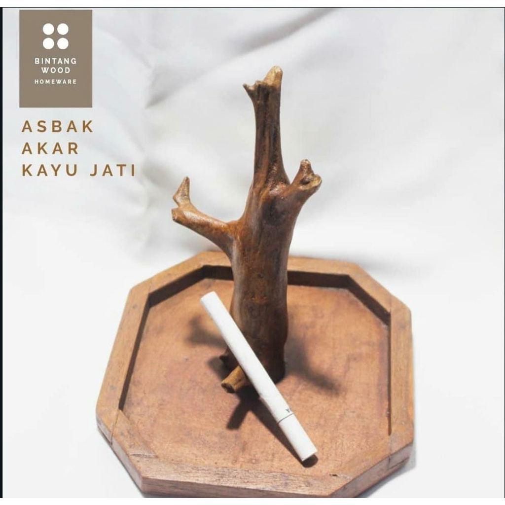 Jual asbak/souvenir/asbak kayu/asbak hexagon/ashtray/asbak kotak/grosir ...