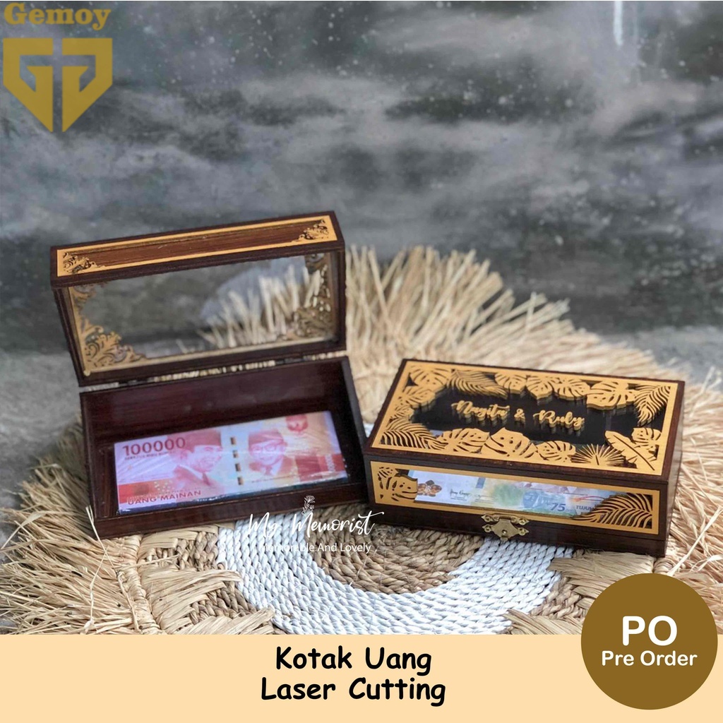 Jual BEST1 Kotak Uang/ Money Box Laser Cutting Design B1 | Shopee Indonesia