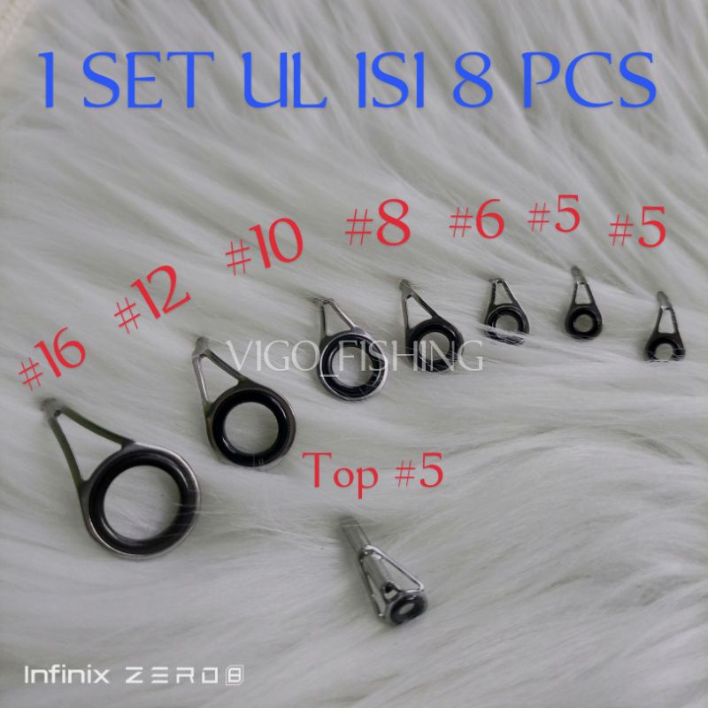 Jual {1 SET}RING GUIDE ULTRA LIGHT {UL} ISI 8 PCS | Shopee Indonesia