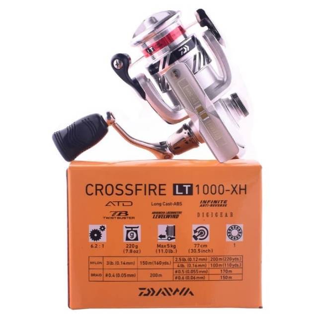 Jual Reel Spinning DAIWA CROSSFIRE LT 1000-XH | Shopee Indonesia