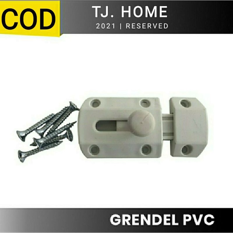 Jual Grendel PVC Selot Slot WC Pintu Kamar Mandi Toilet | Shopee Indonesia