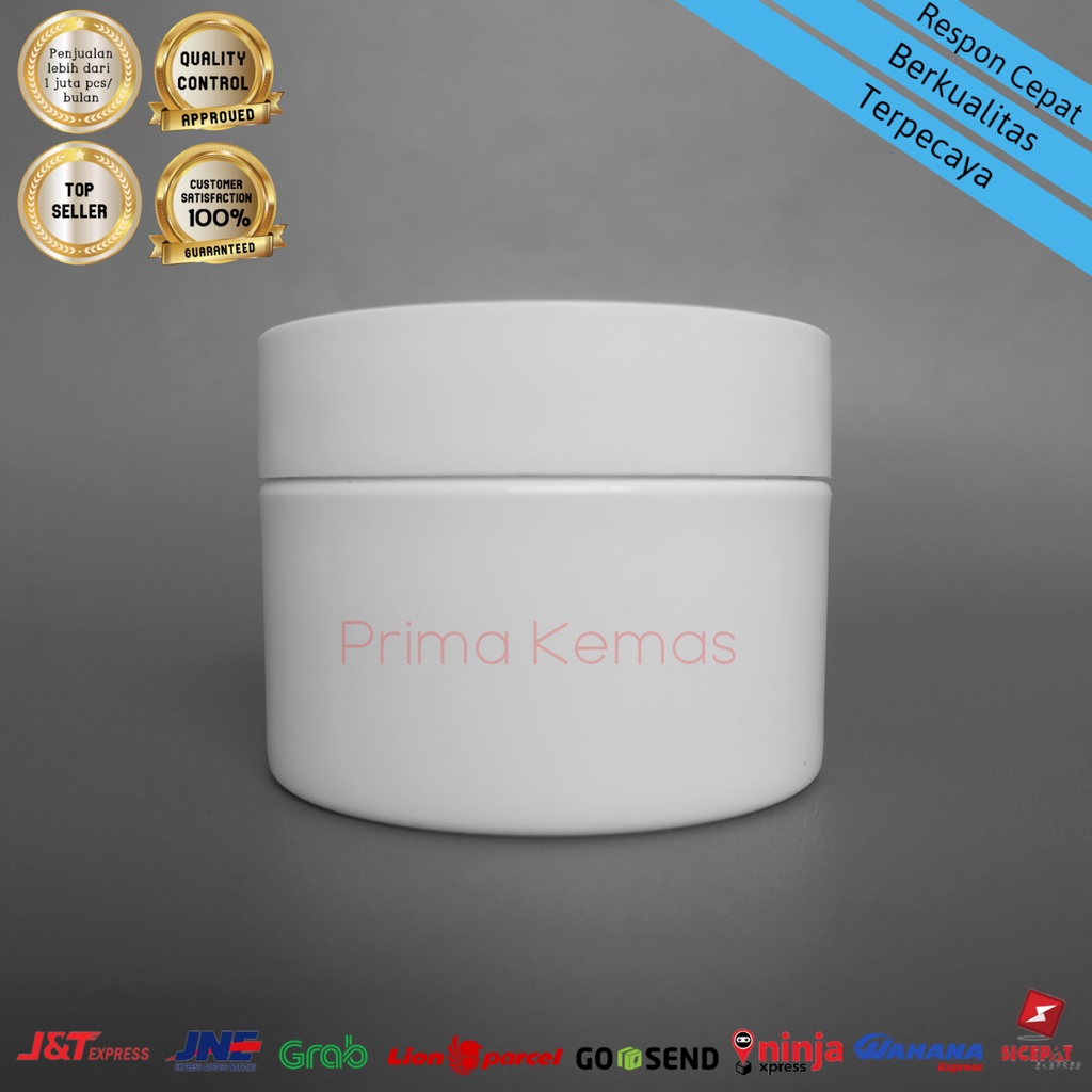 Jual Pot Cream Spatula 50 gr Putih - pot krim - pot kosmetik | Shopee ...