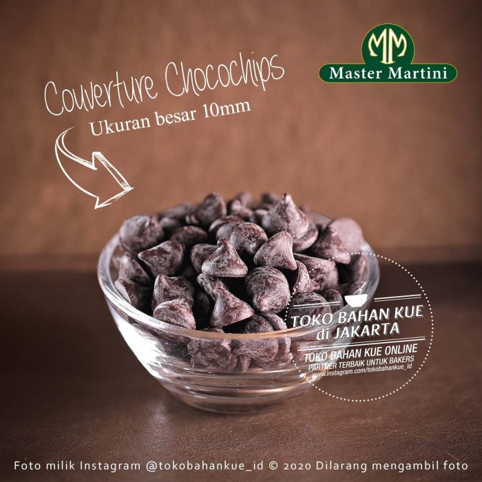Jual Master Martini ARIBA Bittersweet Couverture Choco Chips 1kg Chip ...