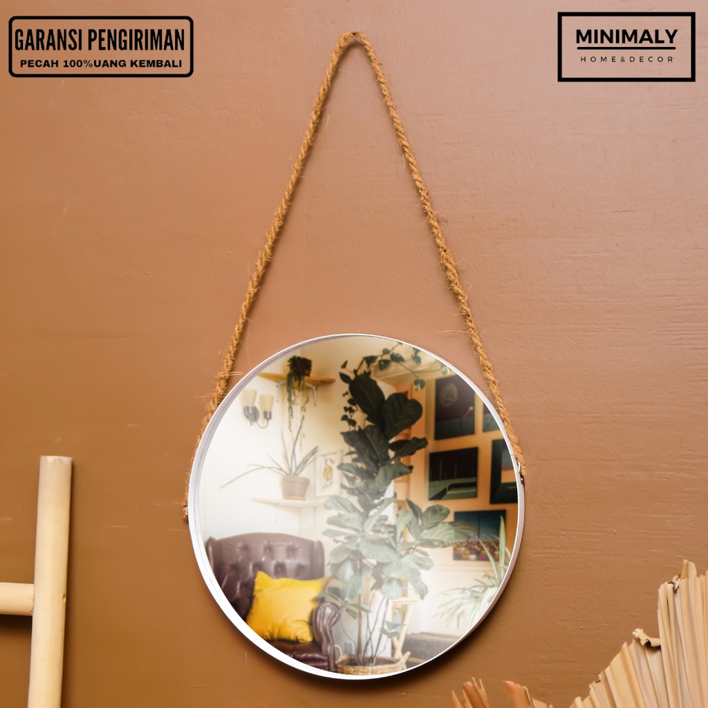 Jual MINIMALY Cermin Dinding Frame (Diameter 35cm&40cm MODEL TALI ...
