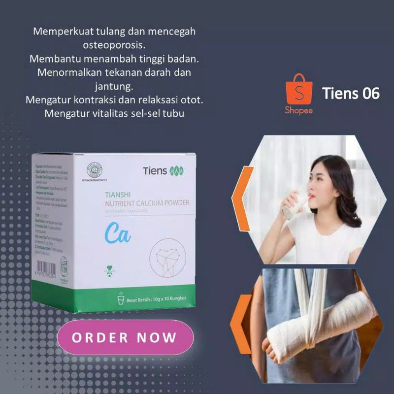 Jual SUSU SUSU BUBUK KALSIUM TIENS UNTUK PATAH TULANG, NHCP TIENS ...