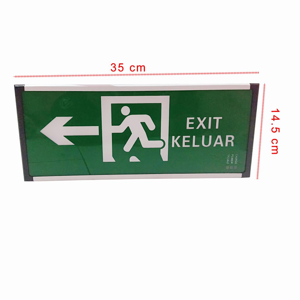 Jual Exit Sign Lamp/Lampu Petunjuk Darurat Emergency EXIT LED 2 Sisi ...
